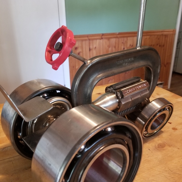 home made | Accessories | Tractor Made Out Of C Clamp And Scrap Metal ...